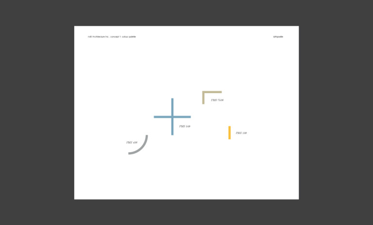 Concept 1 Design Presentation Deck for N45 Architecture Branding