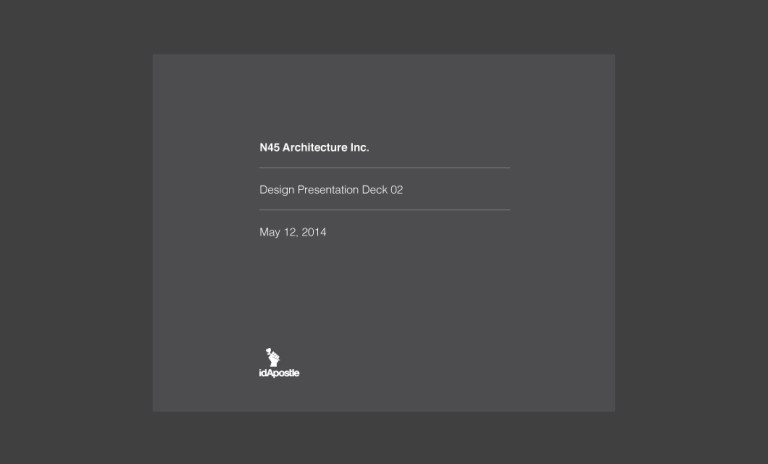 Concept 2 Design Presentation Deck for N45 Architecture Branding