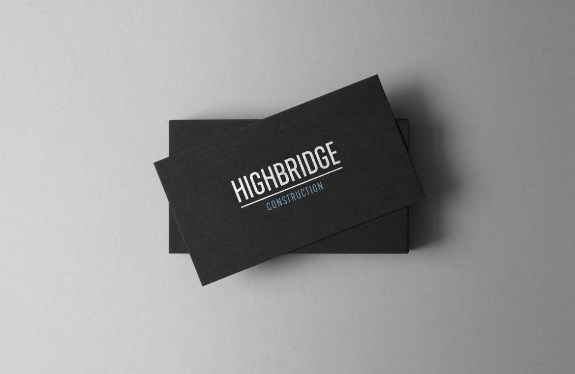 Highbridge Construction: Logo design and branding